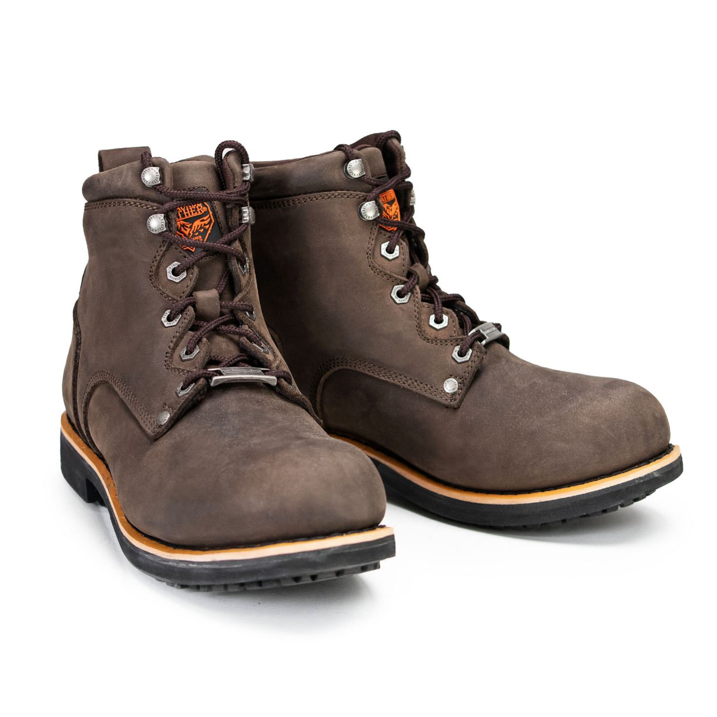 Milwaukee Leather MBM9007 Men's Logger Dark Brown Leather 6-Inch ...