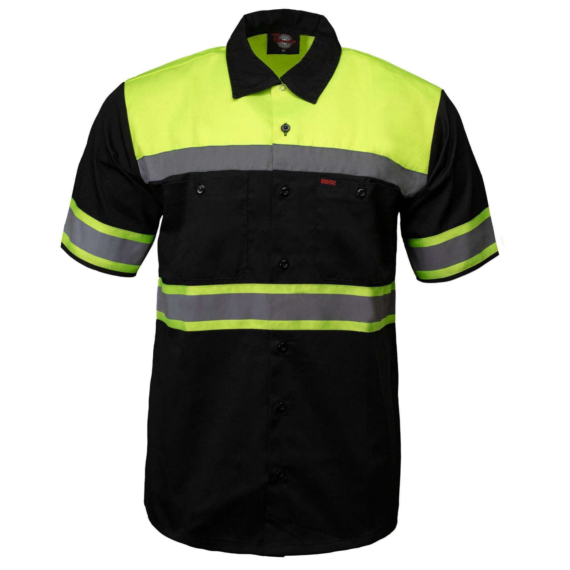 MMMCC Men’s Safeway Green/Black Mechanic Rider Ready Shirt w ...