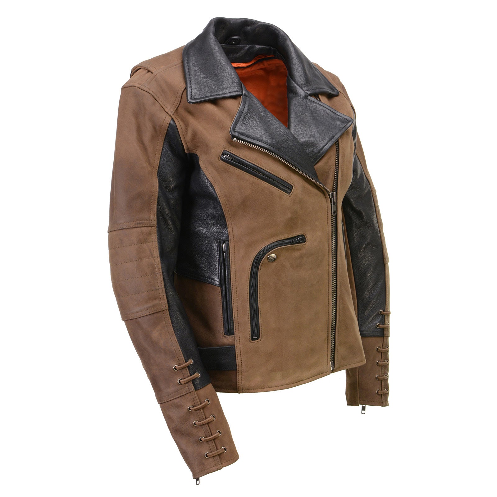 Milwaukee Leather MLL2508 Women's 'Dixie' Vintage Crazy Horse Brown and ...