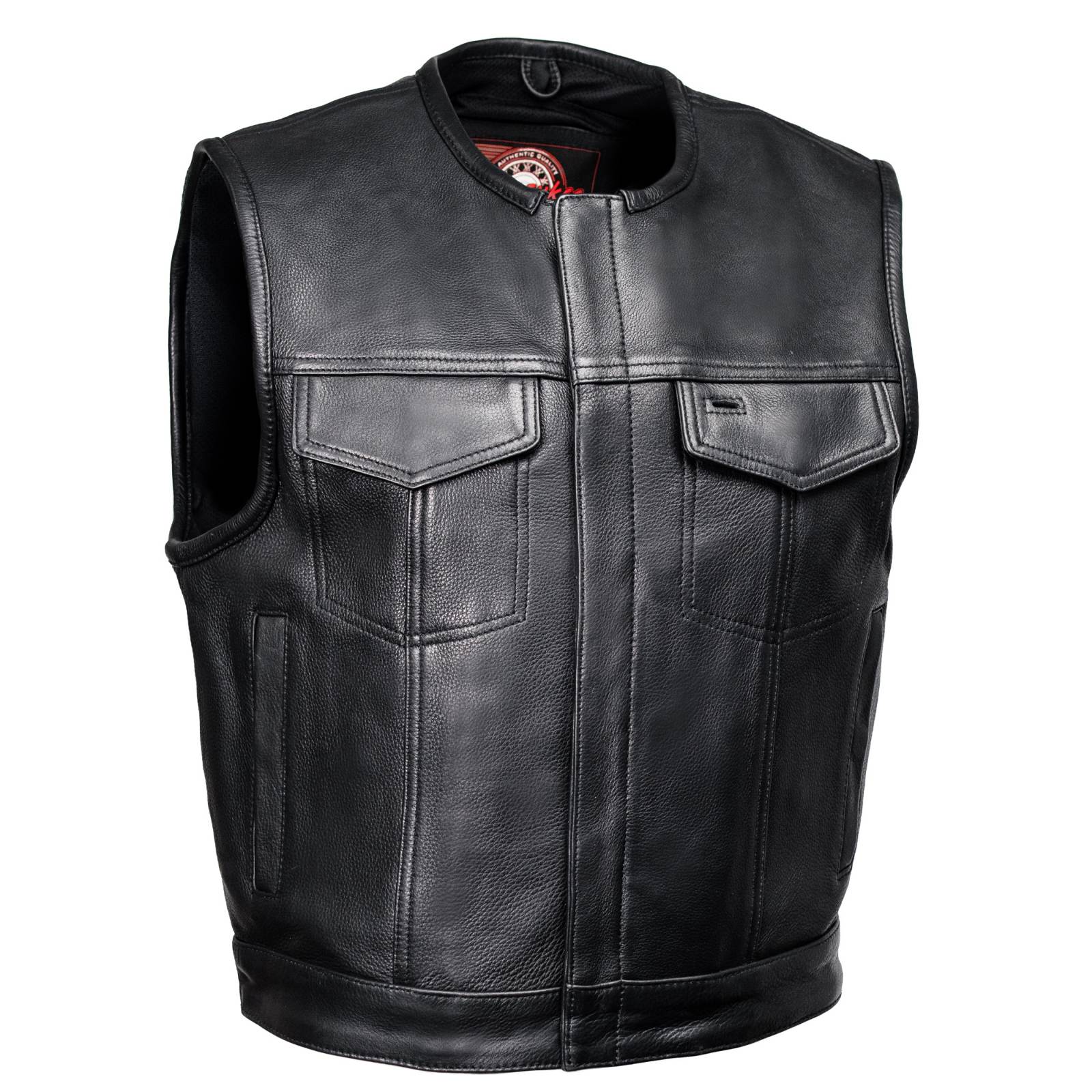 Milwaukee Motorcycle Clothing Co. Men's Low-Key Premium Black Leather ...