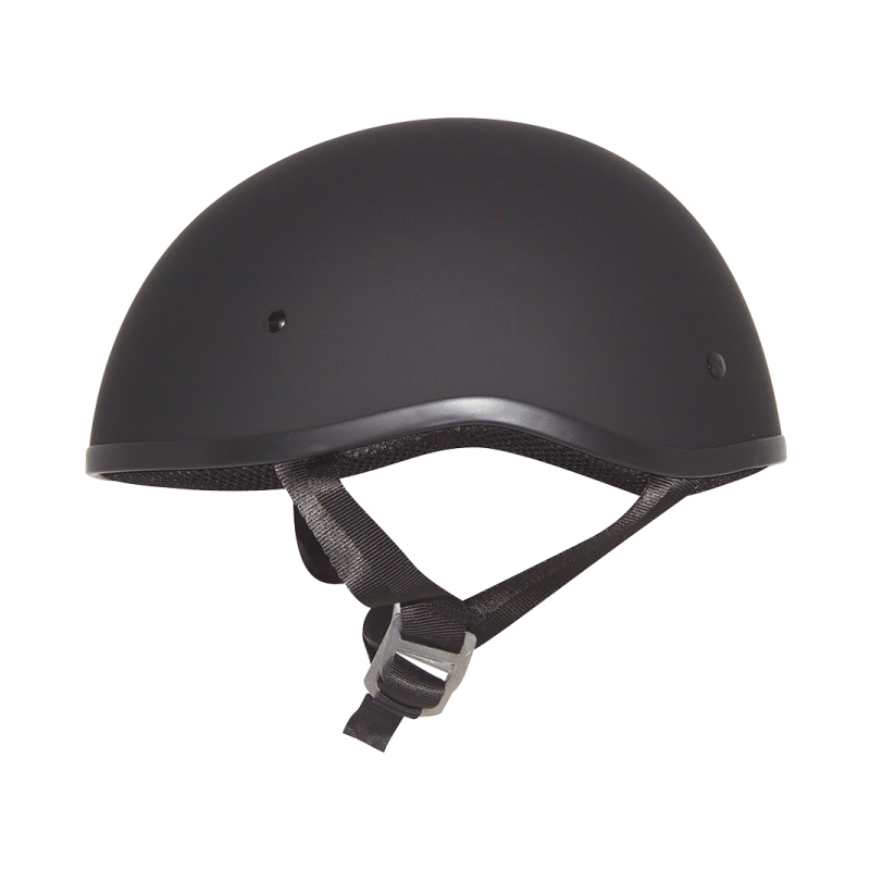 ZOX ST-225A ‘Retro Street’ Matte Black Motorcycle Half Helmet ...
