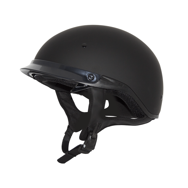 ZOX ST-235A ‘Roadster DDV’ Matte Black Motorcycle Half Helmet ...