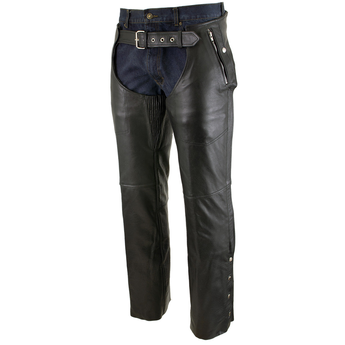 Milwaukee Leather LKM5714 Men's Black Premium Leather Motorcycle Riding ...