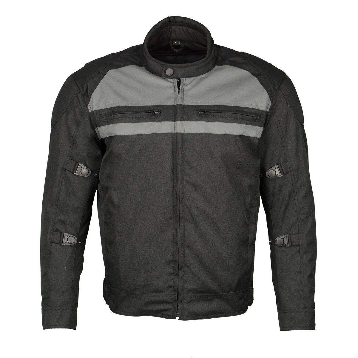 M Boss Motorcycle Apparel BOS11700 Men's Black Nylon Motorcycle Racer ...