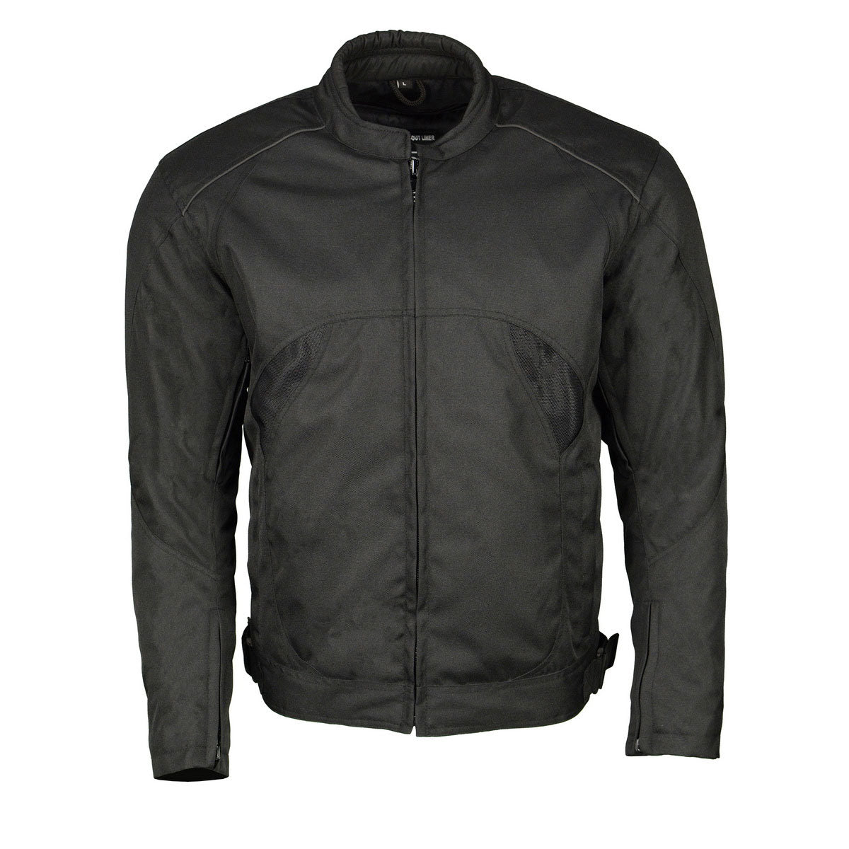 M Boss Motorcycle Apparel BOS11701 Men's Black Nylon Motorcycle Racer ...