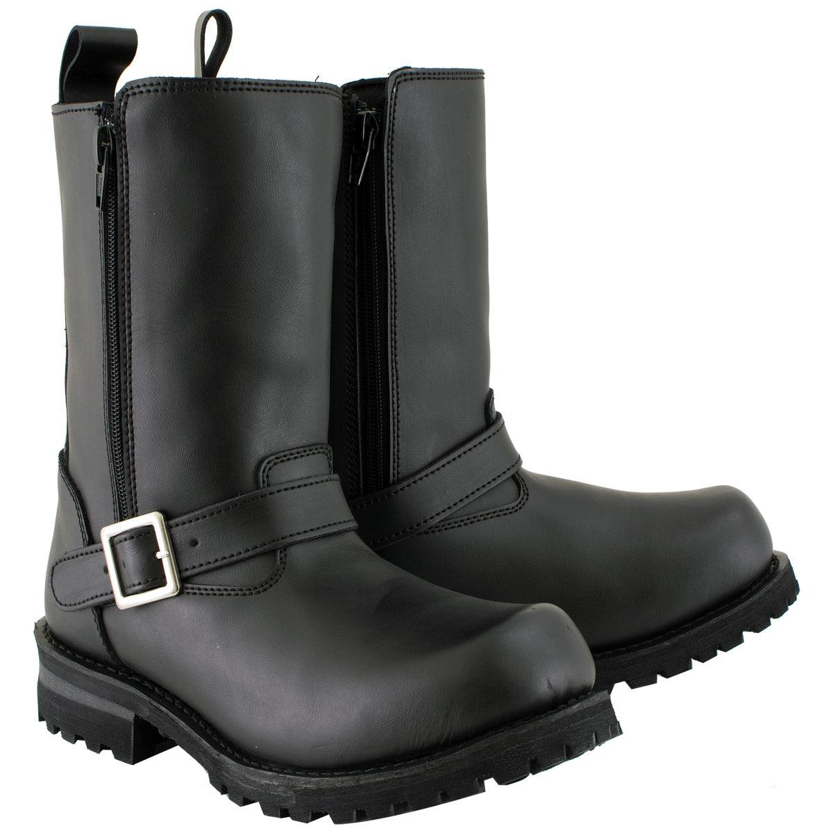 M Boss Motorcycle Apparel BOS49004 Men's 10 inch Afterburner Leather ...