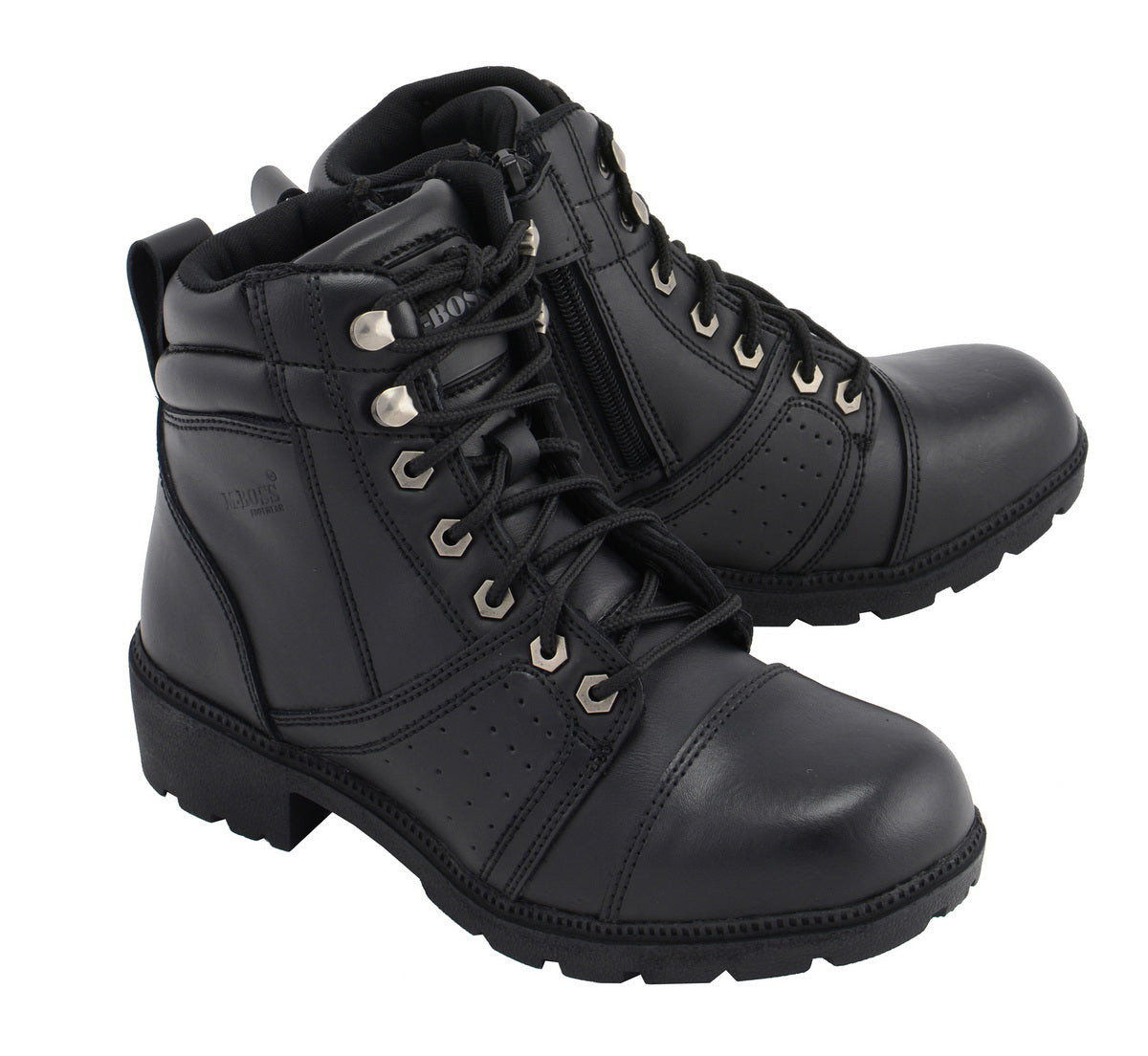 M Boss Motorcycle Apparel BOS49302 Ladies 6 Inch Black Accelerator ...