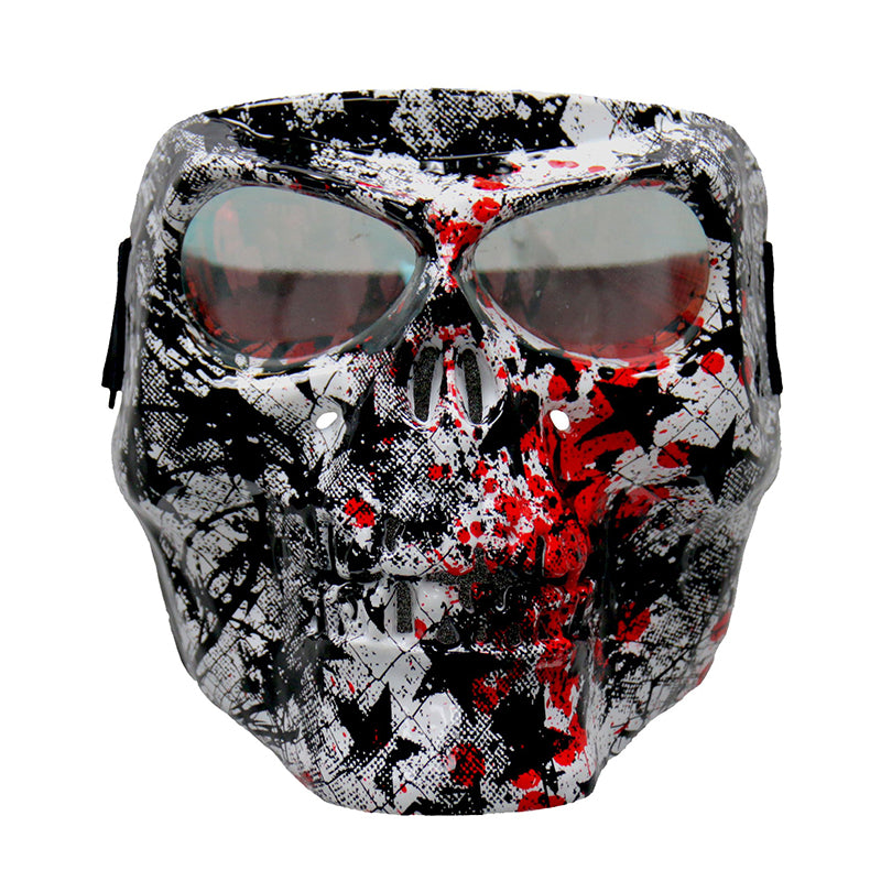Hot Leathers FMP1003 "Star Skull" Polypro Face Mask with G-Tech Lenses ...