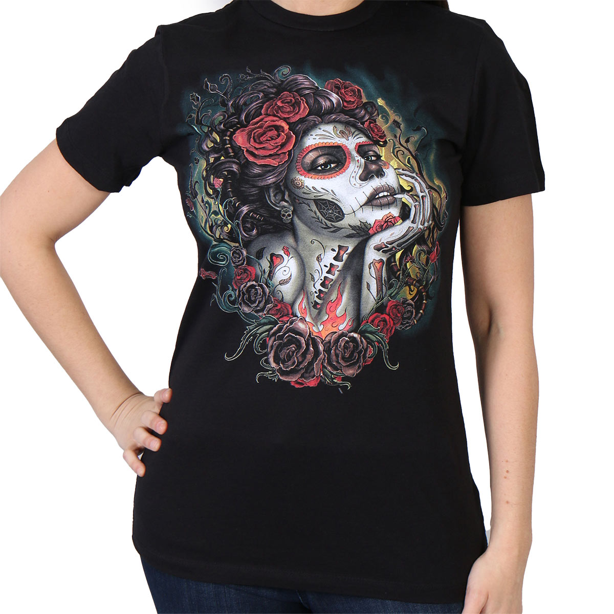 Hot Leathers GLR1412 'Sugar Woman' Ladies Black T-Shirt – Milwaukee ...