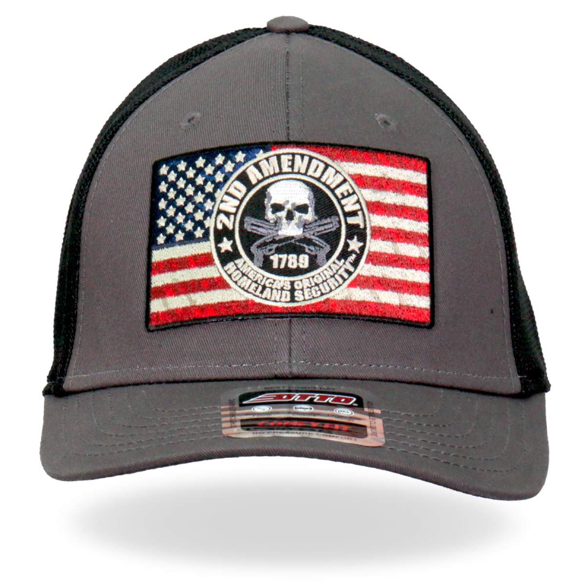 Hot Leathers GSH1022 2nd Amendment Flag Trucker Hat – Milwaukee ...
