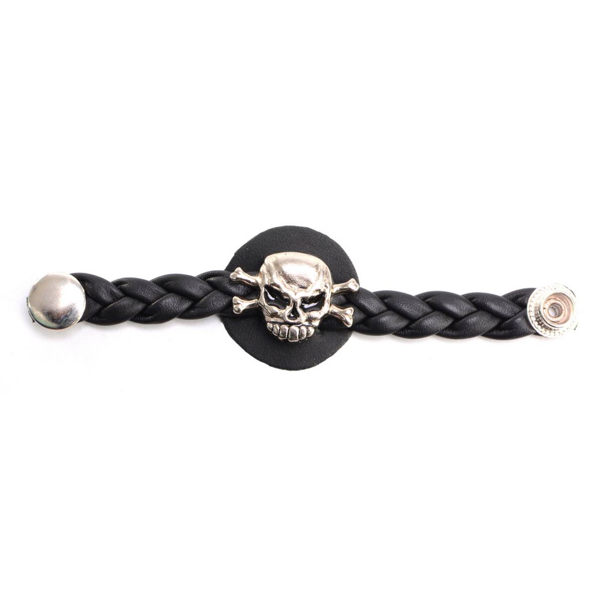 Milwaukee Leather MLA1061-Single Skull and Cross Bones Vest Extender ...