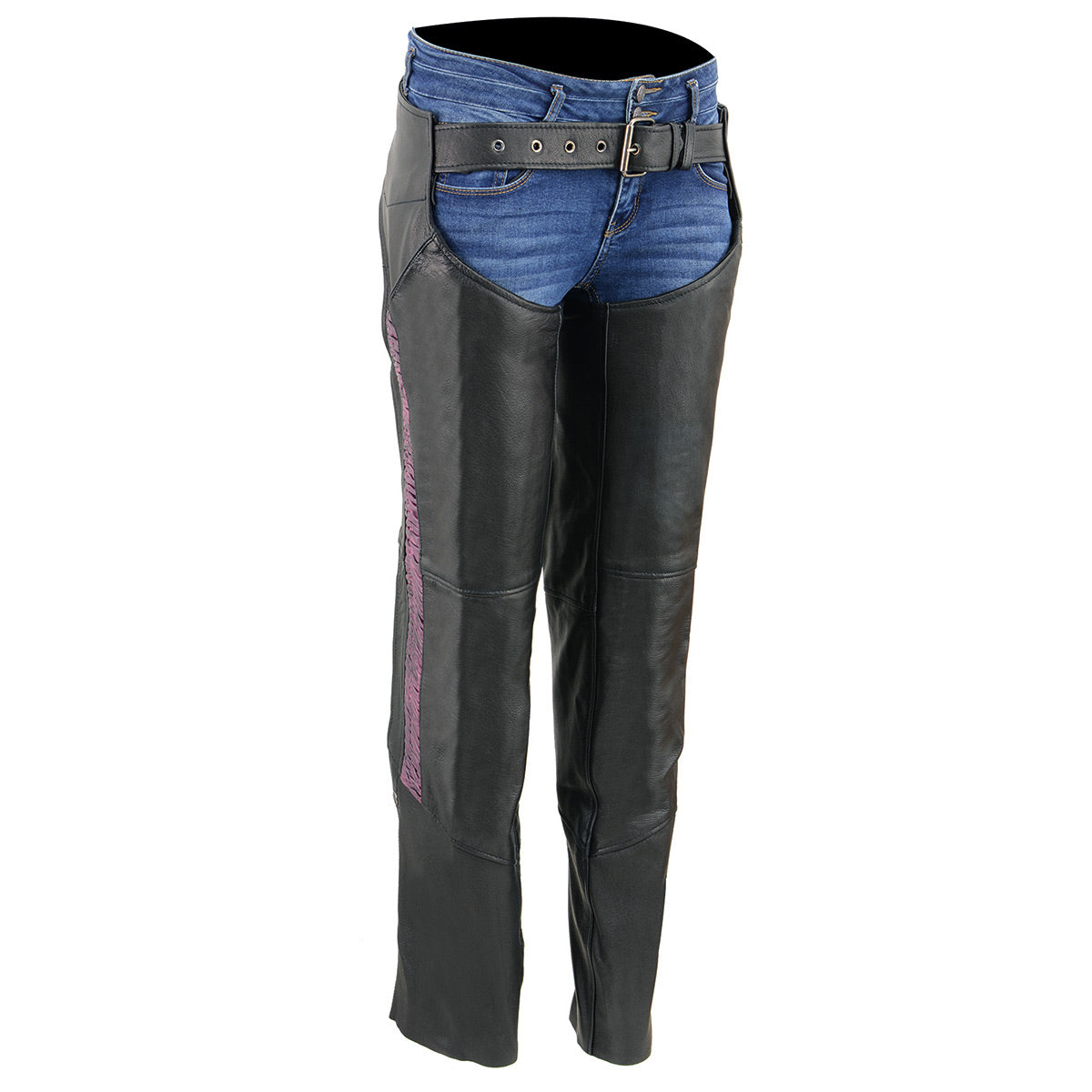 Milwaukee Leather Chaps for Women Black Lightweight Goat Skin ...