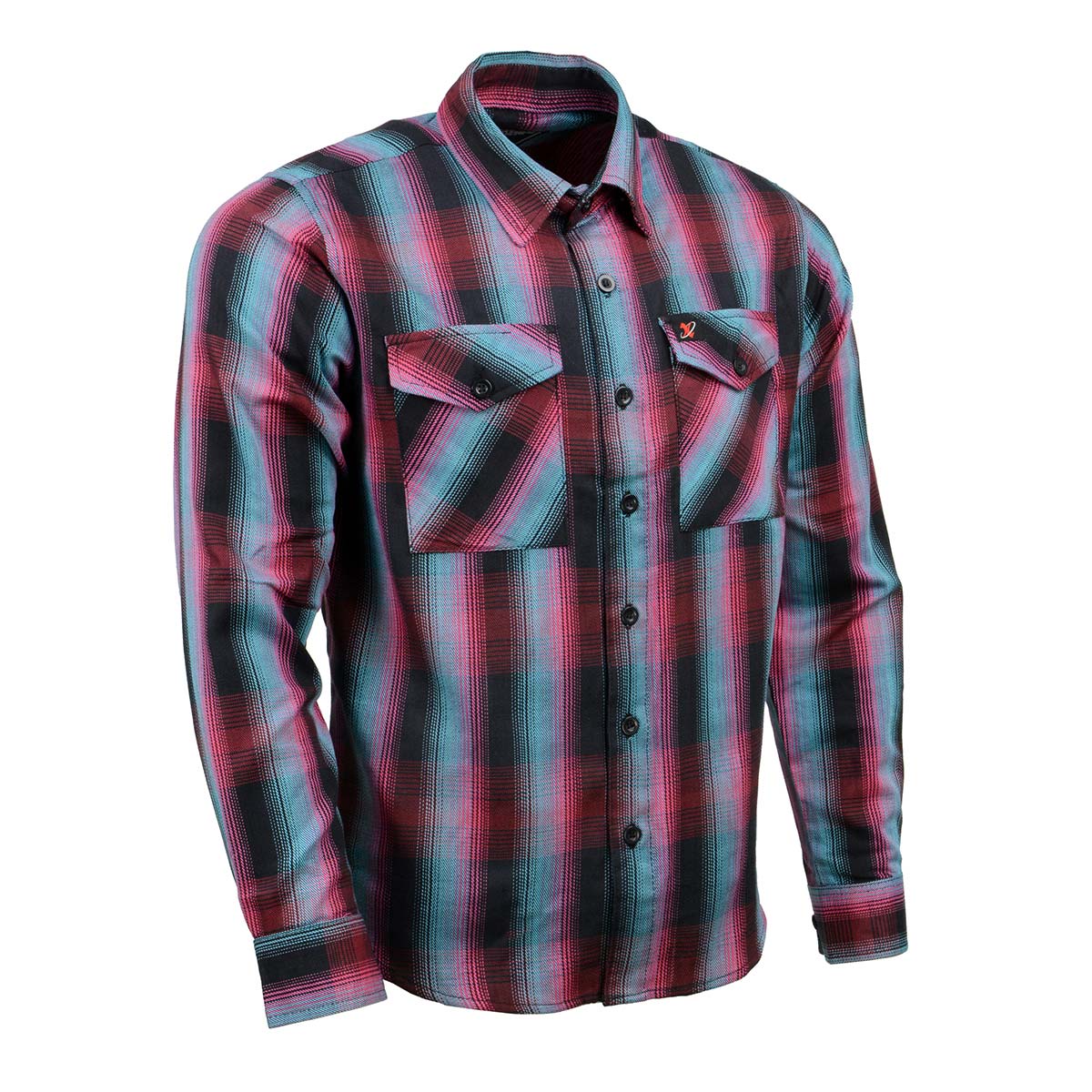 Milwaukee Leather MNG11660 Men's Black and Pink with Blue Long Sleeve ...