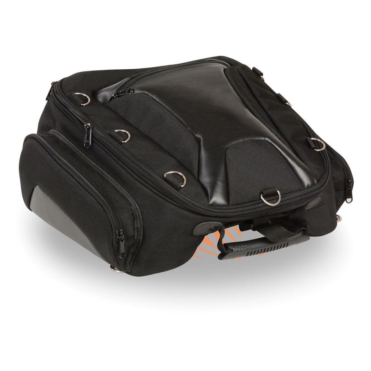 Milwaukee Leather MP8105 Large Black Textile Motorcycle Back Rack ...