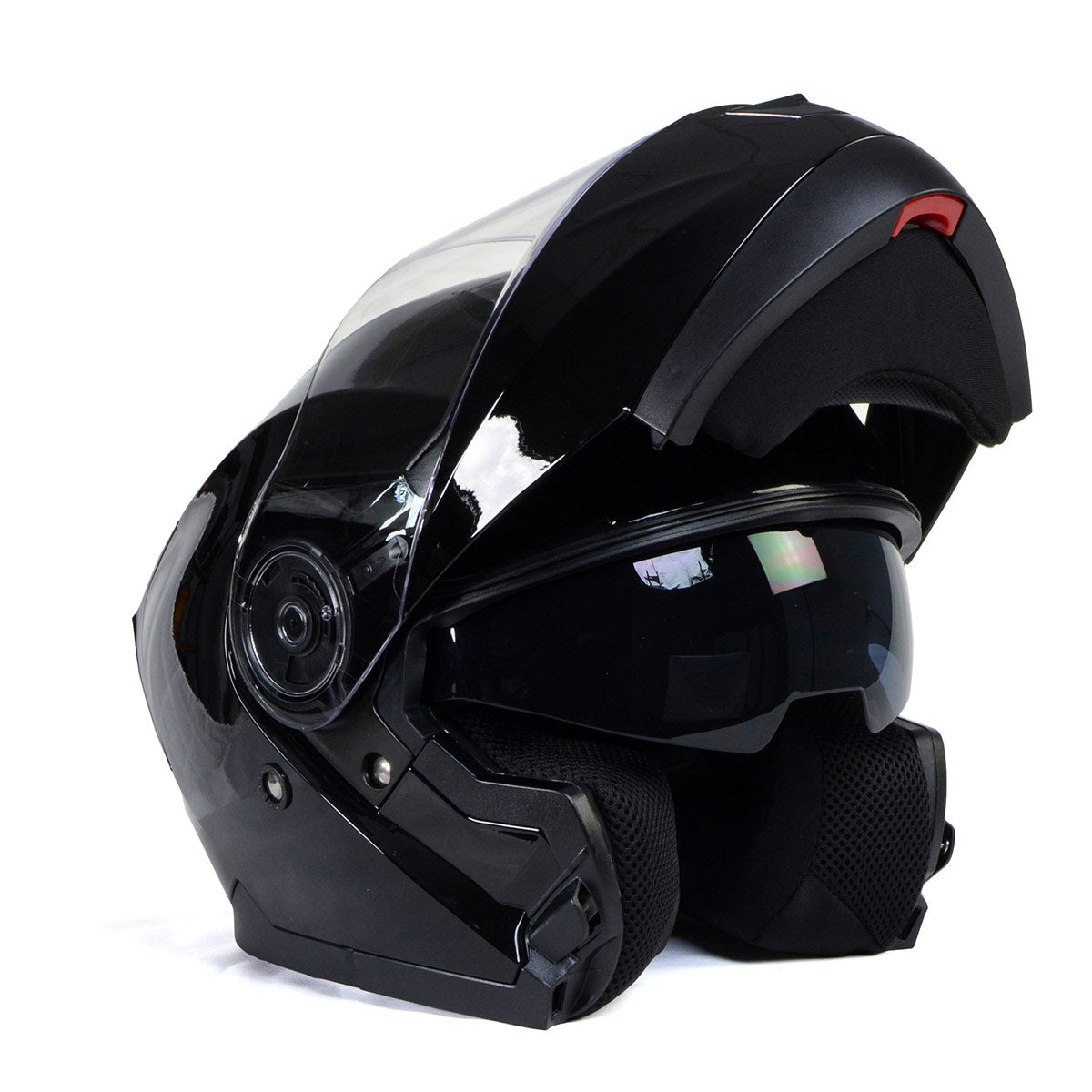 Milwaukee Helmets MPH9815DOT Breeze Gloss Black Advanced Motorcycle ...