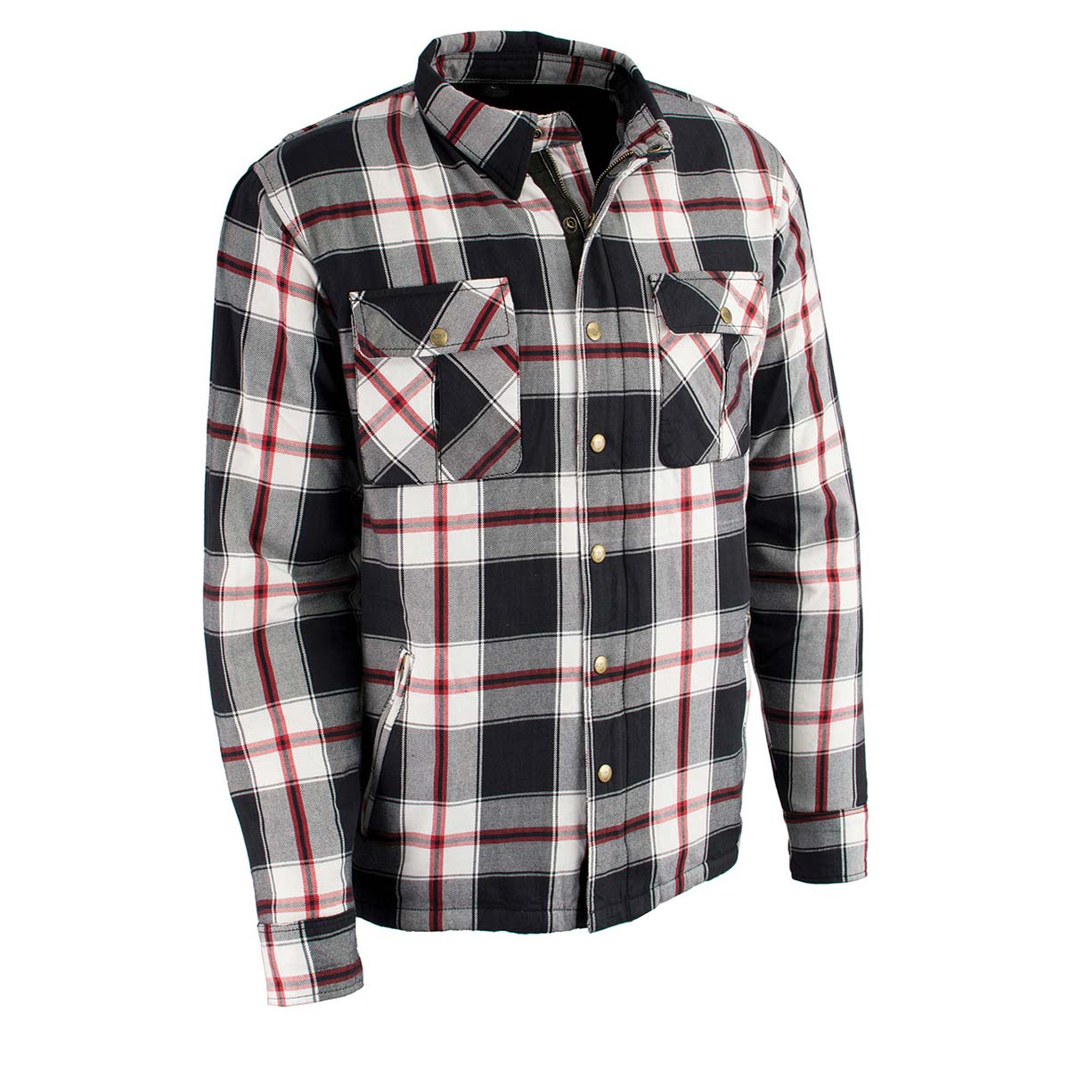 Milwaukee Leather MPM1635 Men’s Armored Riding Flannel – Full Aramid ...