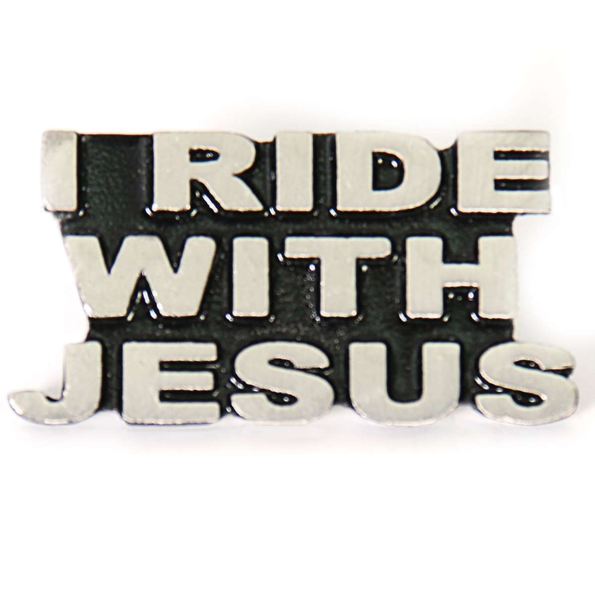 Milwaukee Leather MLP9218 I Ride With Jesus Pin For Jackets, Vest ...