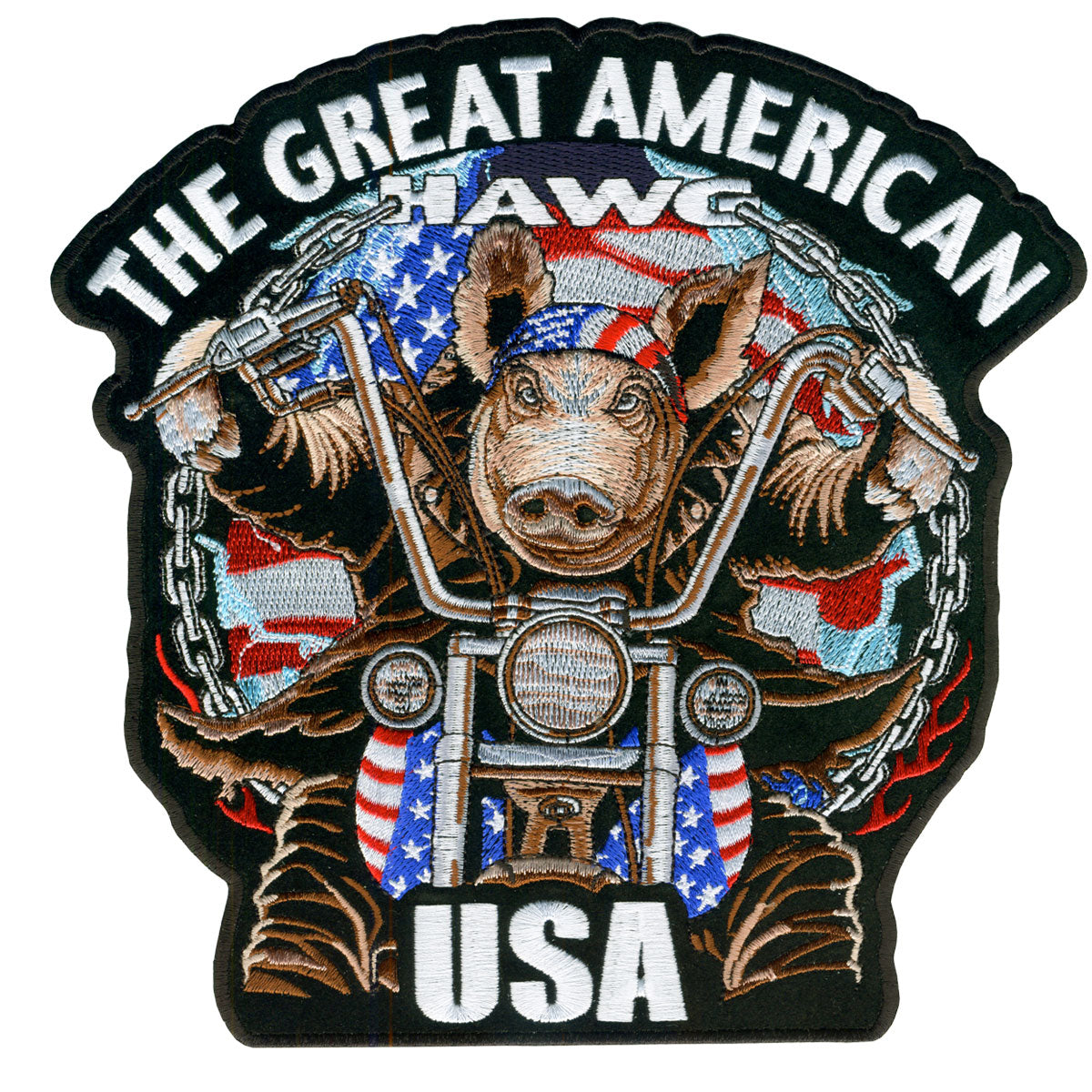 Hot Leathers PPA2950 Great Amerian Hawg 4" x 4" Patch – Milwaukee ...