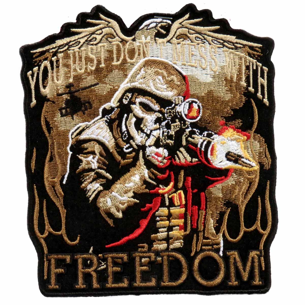 Hot Leathers 5" x 6" Skull Soldier Patch PPA6365 – Milwaukee Motorcycle ...