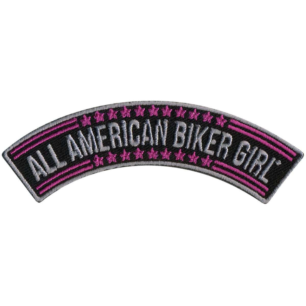 Hot Leathers All American Biker Girl 4” X 1” Top Rocker Patch PPM4104 ...