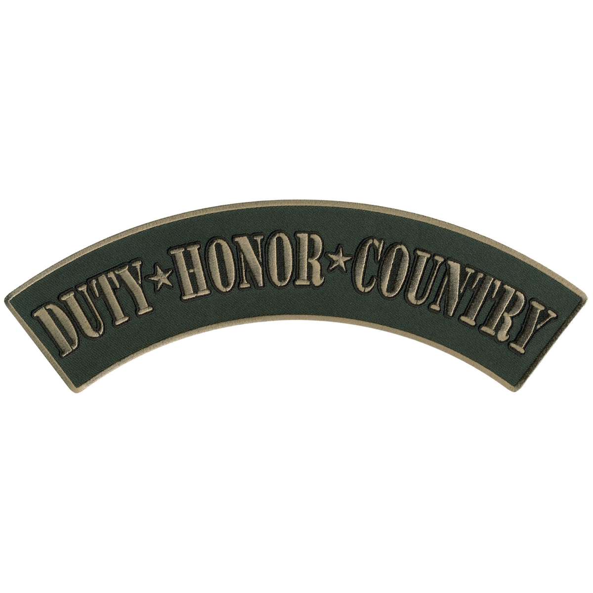 Hot Leathers Duty Honor Country 12” X 3” Top Rocker Patch PPM4129 ...