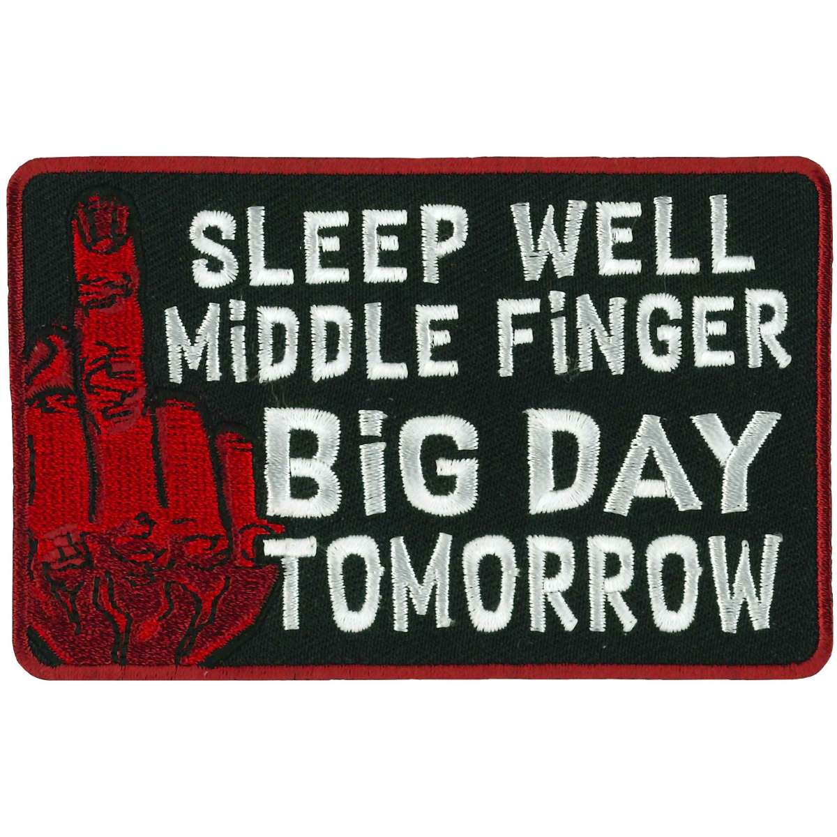 Hot Leathers Sleep Well Middle Finger Patch PPW1003 – Milwaukee ...