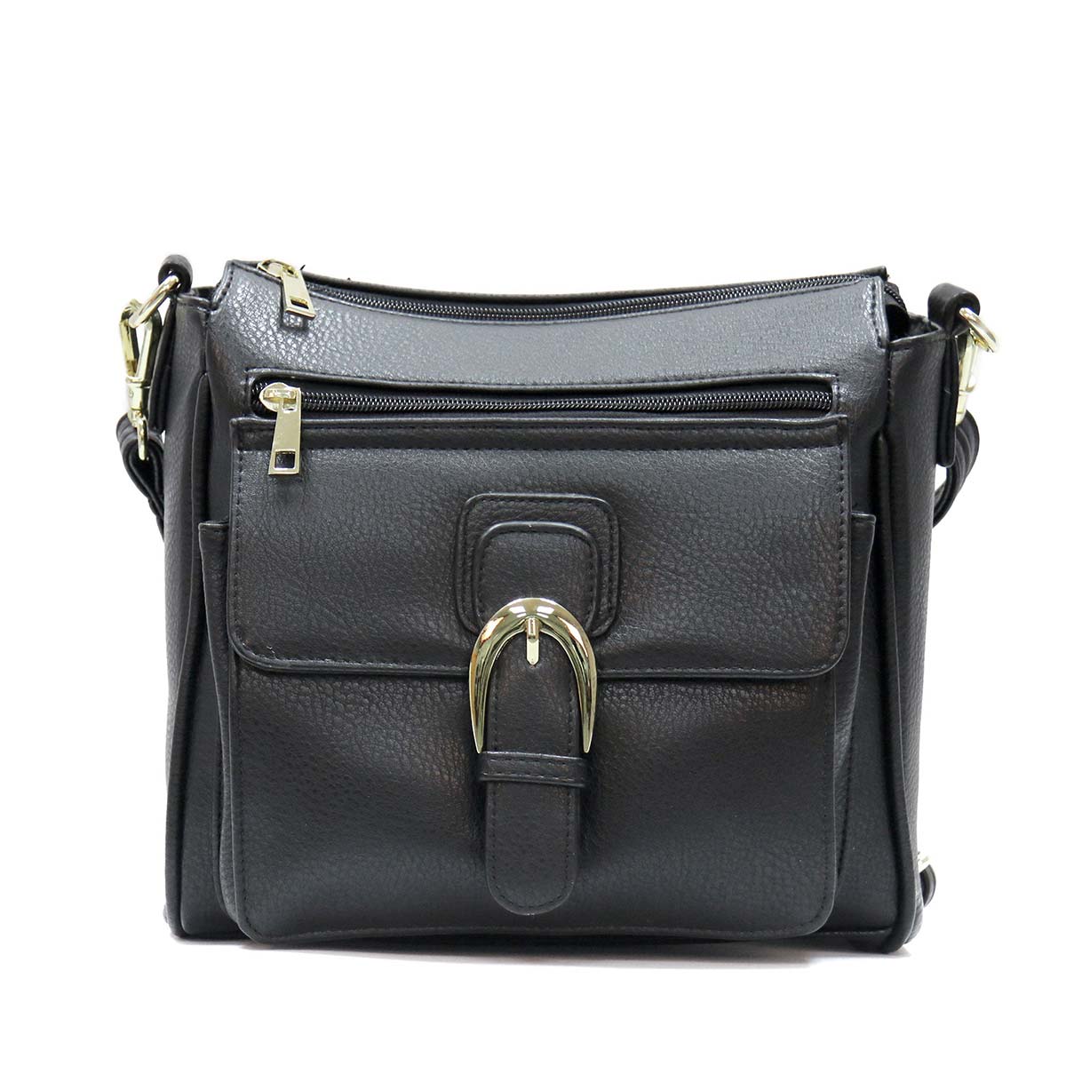 Hot Leathers PUA1176 Black Vegan Leather Concealed Carry Purse with ...