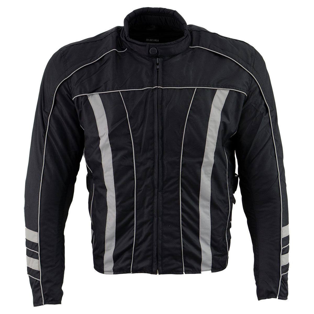 NexGen Men's SH2389 Black and Grey Armored Racer Jacket – Milwaukee ...