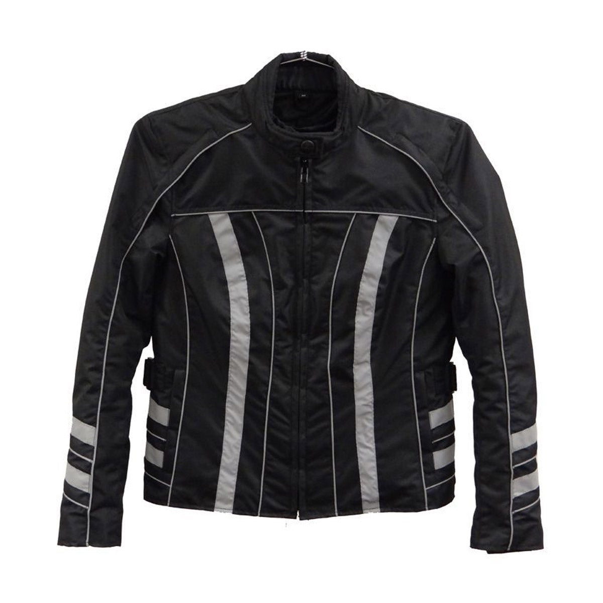 NexGen SH2394 Women's Black and Silver Textile Racer MC Jacket ...