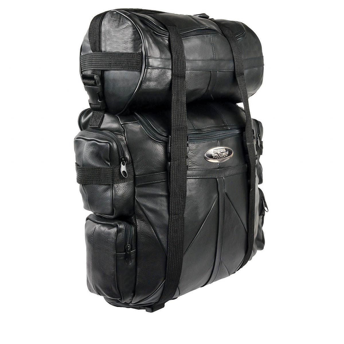 Milwaukee Leather SH537 Large Black Motorcycle Large Leather Deluxe ...