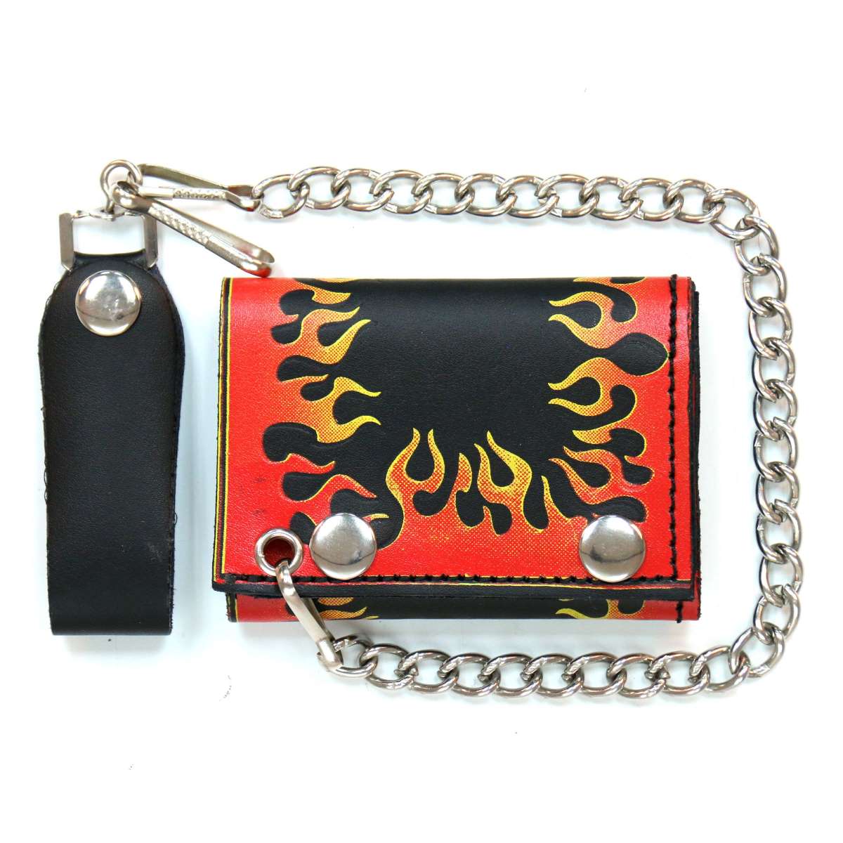 Hot Leathers Flame Wallet Tr-Fold Wallet WLB1003 – Milwaukee Motorcycle ...