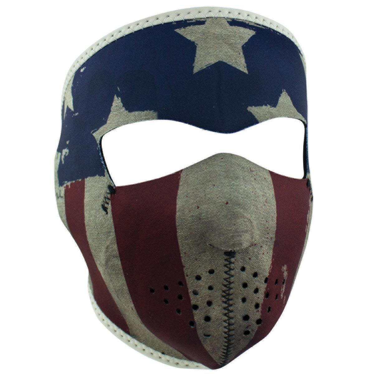 ZanHeadgear WNFM408 Neoprene Full Face Mask Patriot Vintage Design ...