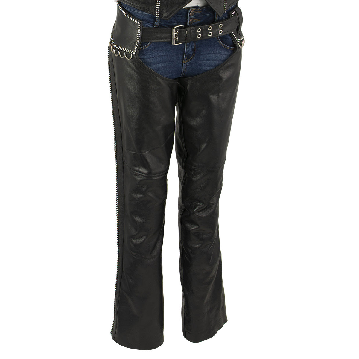 Milwaukee Leather LKL6706 Women's Classic Black Leather Motorcycle ...